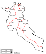 Djelfa: Mapas gratuitos, mapas em branco livre, mapas esboço livre ...
