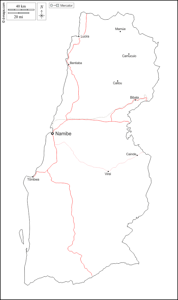 Namibe Mapa gratuito, mapa mudo gratuito, mapa en blanco gratuito ...