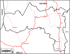 Tigray: Free maps, free blank maps, free outline maps, free base maps