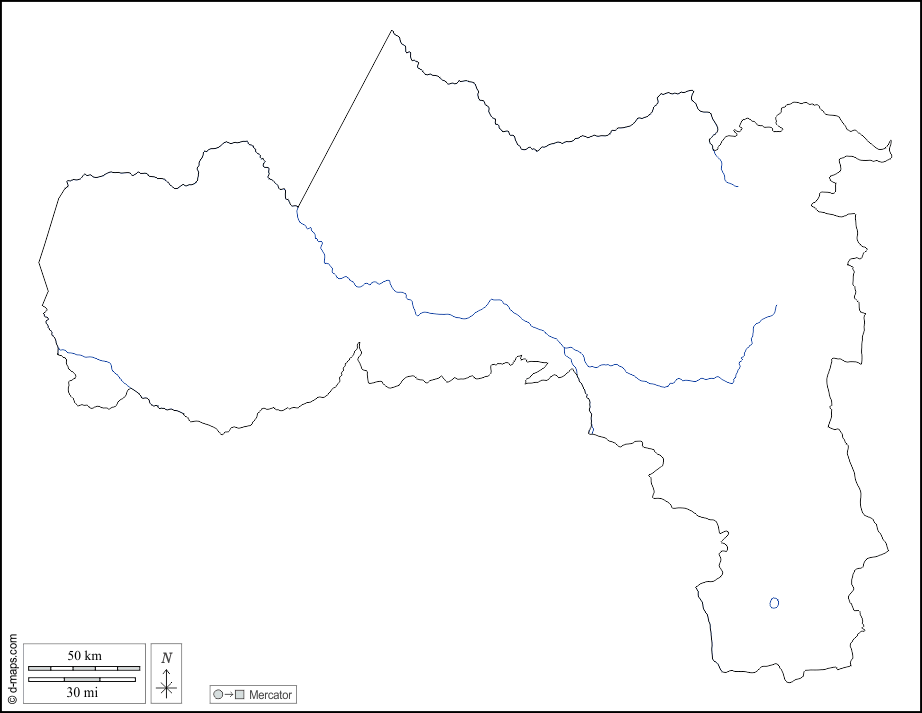 Tigray, d-maps.com: Kostenlose Karten, kostenlose stumme Karte ...