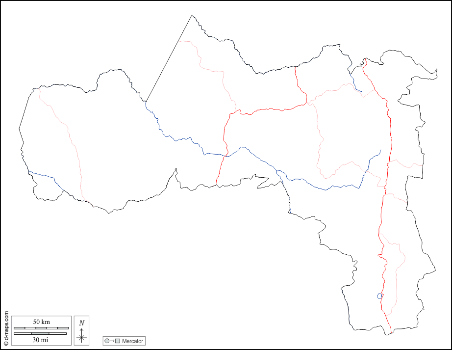 Tigray, d-maps.com: mapa gratuito, mapa mudo gratuito, mapa en blanco ...