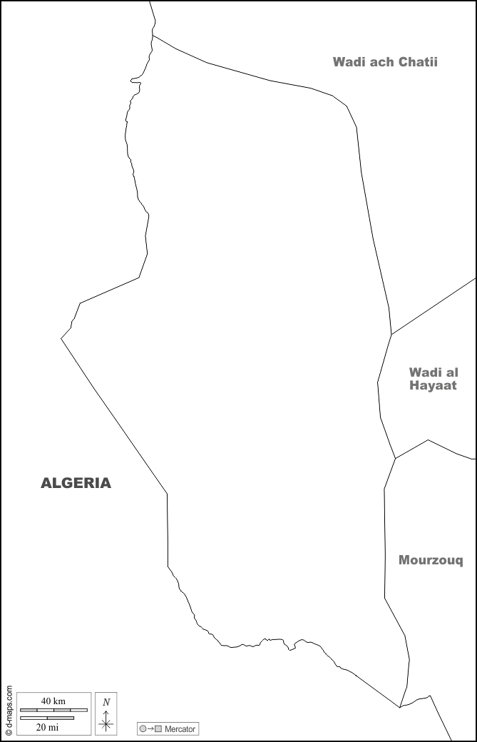 Ghat Mapa gratuito, mapa mudo gratuito, mapa en blanco gratuito ...