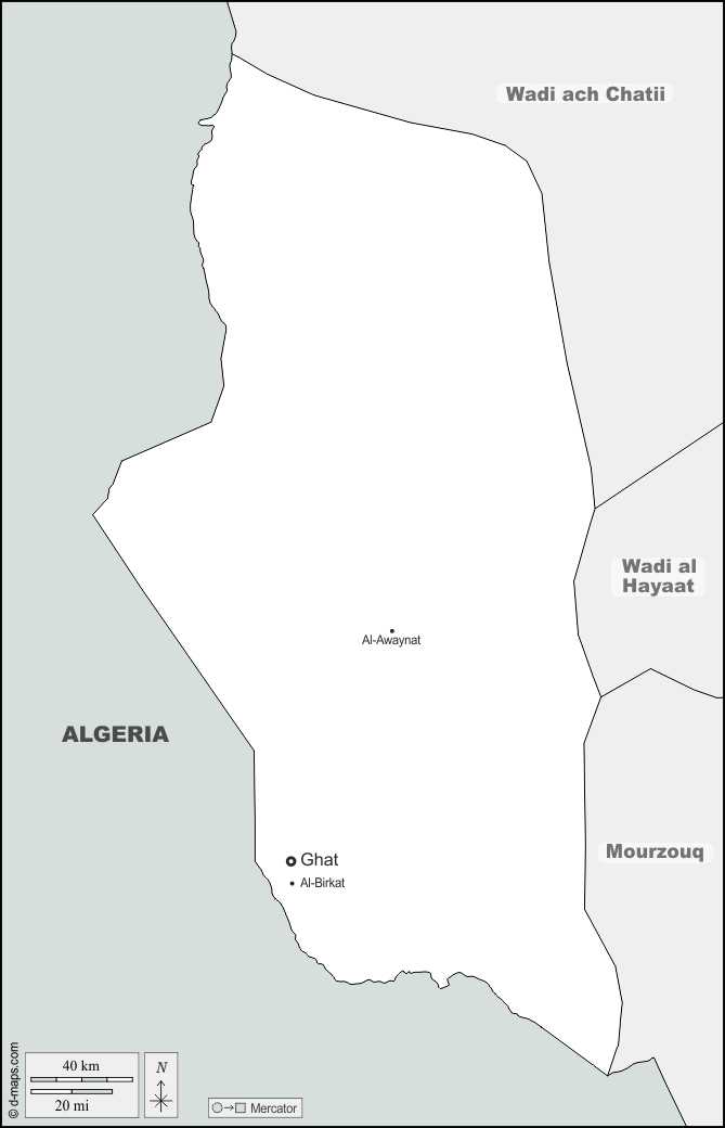 Ghat carte géographique gratuite, carte géographique muette gratuite ...