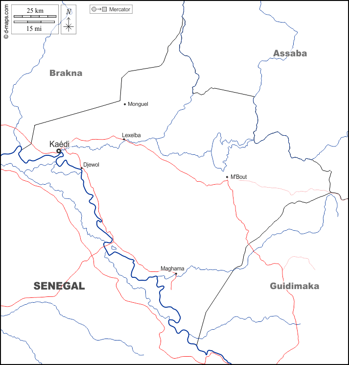Gorgol, d-maps.com: free map, free blank map, free outline map, free ...