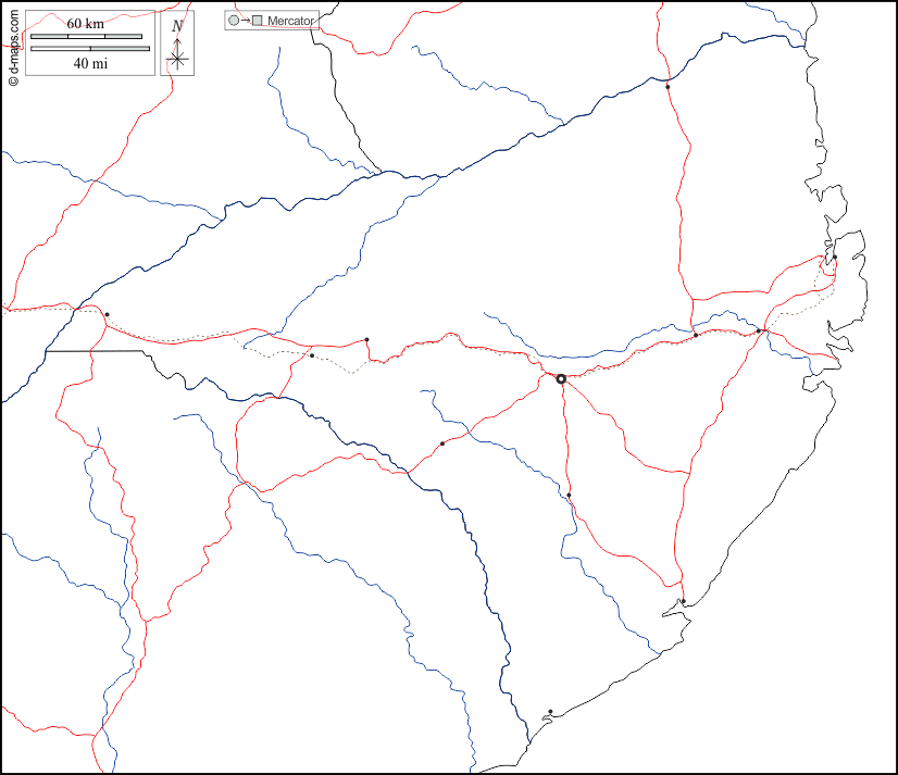 Nampula, d-maps.com: free map, free blank map, free outline map, free ...