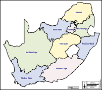 South Africa: Free maps, free blank maps, free outline maps, free base maps