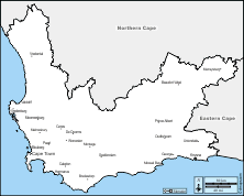 Western Cape Province: d-maps.com: free maps, free blank maps, free ...