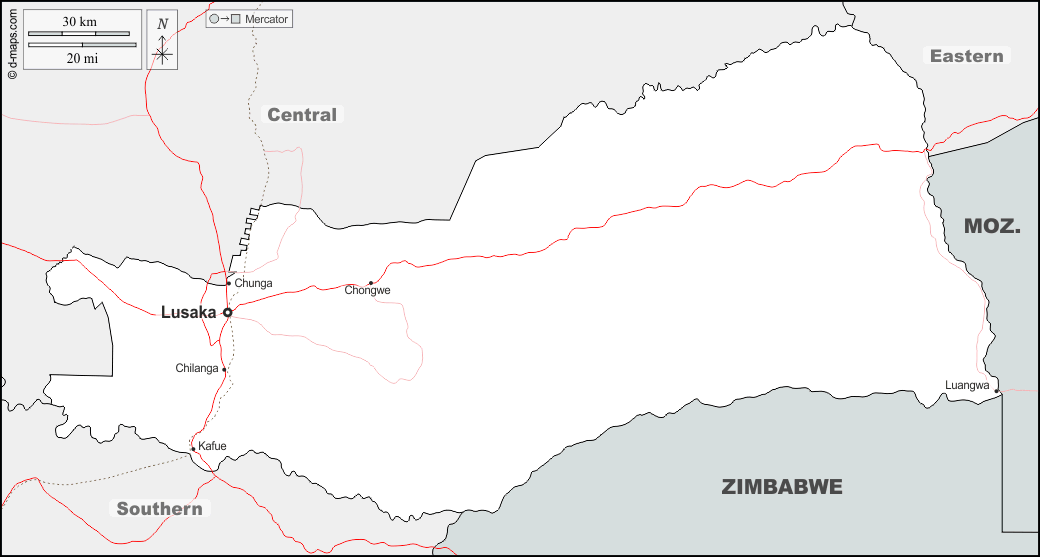 Lusaka Mapa gratuito, mapa mudo gratuito, mapa en blanco gratuito ...