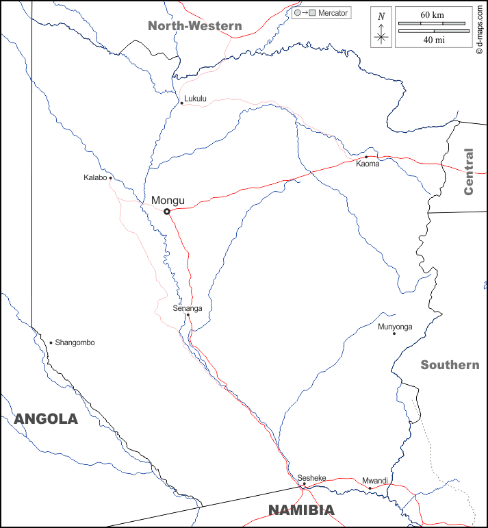 Western free map, free blank map, free outline map, free base map ...