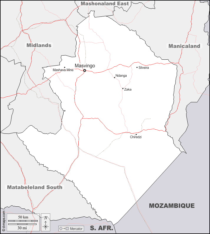 Masvingo Mapa gratuito, mapa mudo gratuito, mapa en blanco gratuito ...