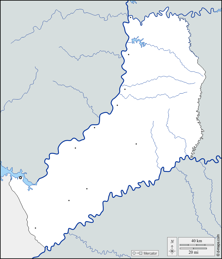 Misiones, d-maps.com: mapa gratuito, mapa mudo gratuito, mapa en blanco ...