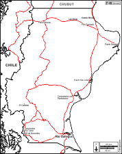 Santa Cruz: Free maps, free blank maps, free outline maps, free base maps