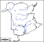New Brunswick: Free maps, free blank maps, free outline maps, free base ...