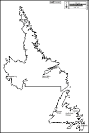 Newfoundland and Labrador: Free maps, free blank maps, free outline ...