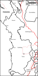 Chocó : mapas gratuitos, mapas mudos gratuitos, mapas en blanco ...