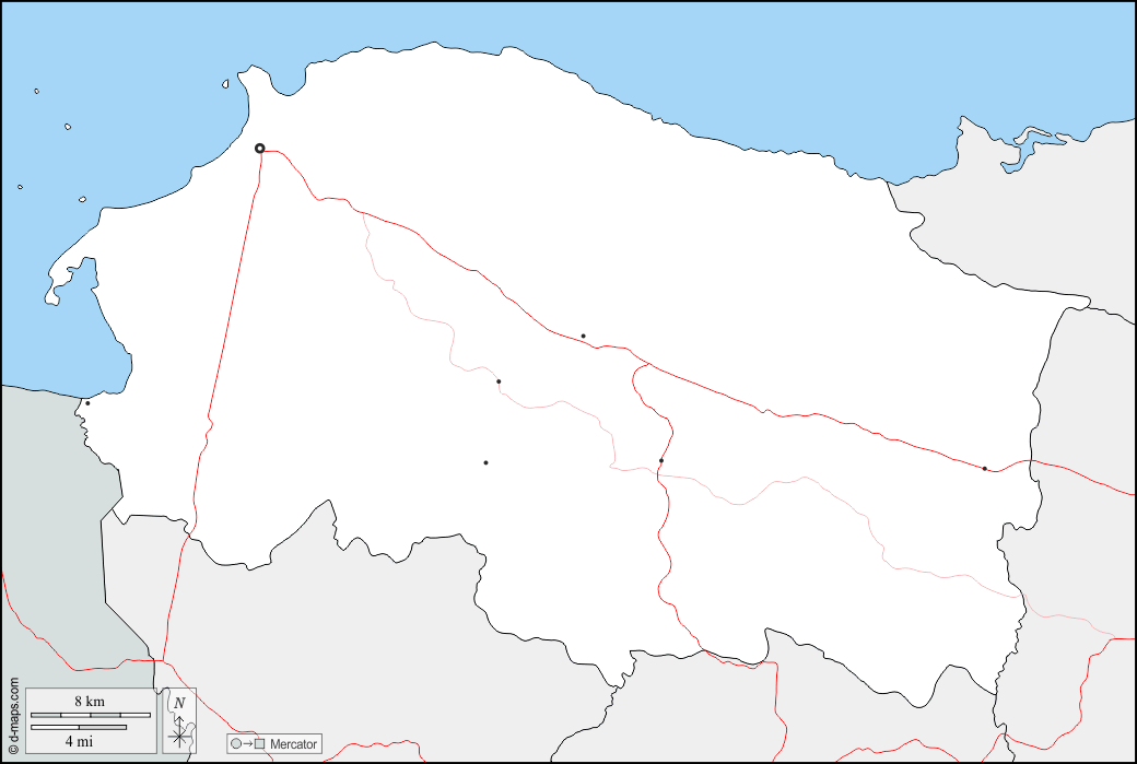 Monte Cristi free map, free blank map, free outline map, free base map ...