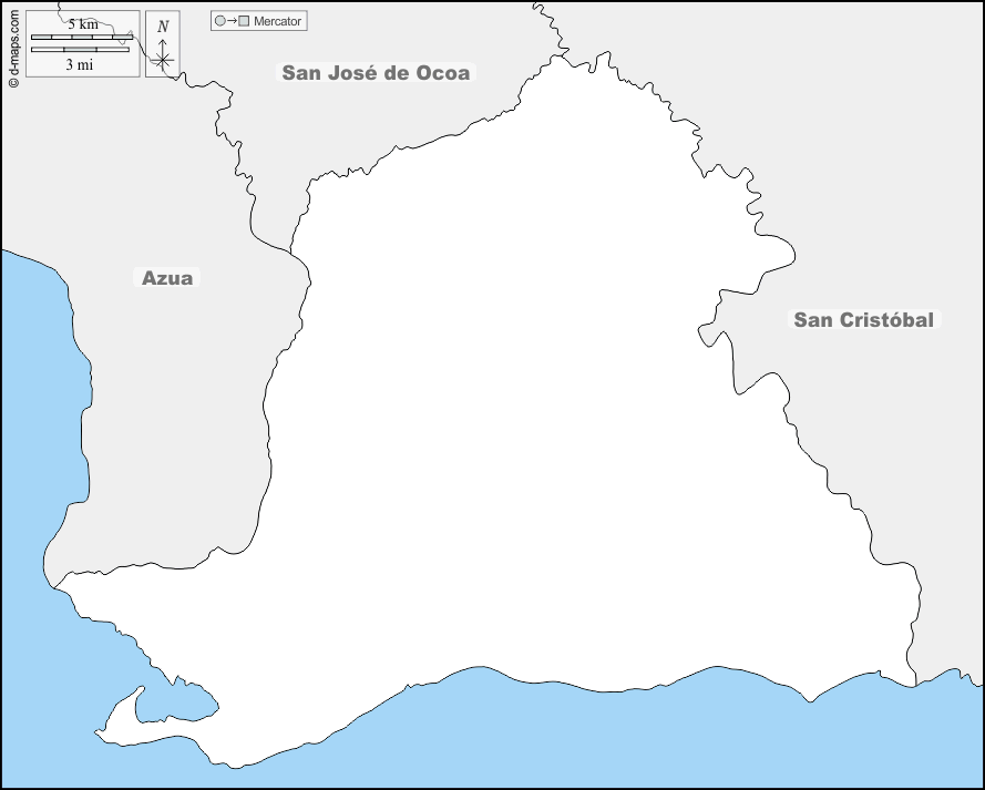 Peravia Mapa gratuito, mapa mudo gratuito, mapa en blanco gratuito ...