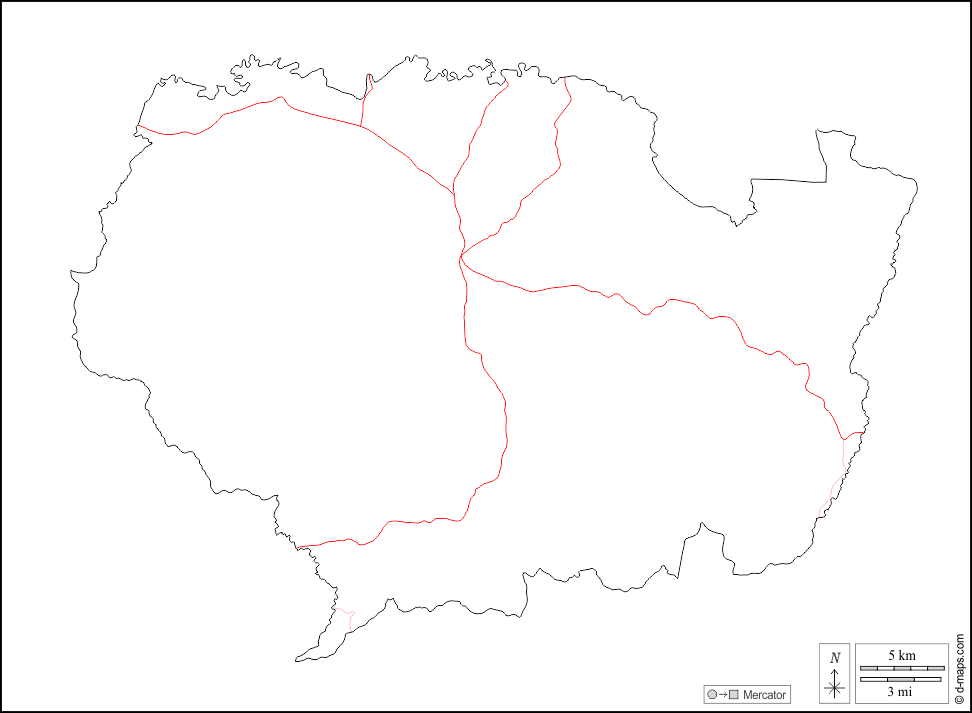 Sánchez Ramírez, d-maps.com: mapa gratuito, mapa mudo gratuito, mapa en ...