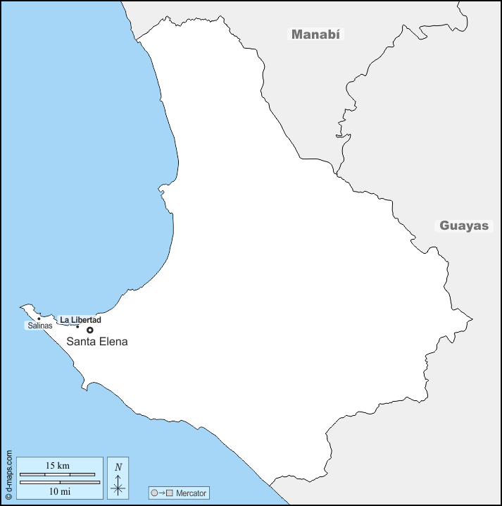 Santa Elena, d-maps.com: free map, free blank map, free outline map ...
