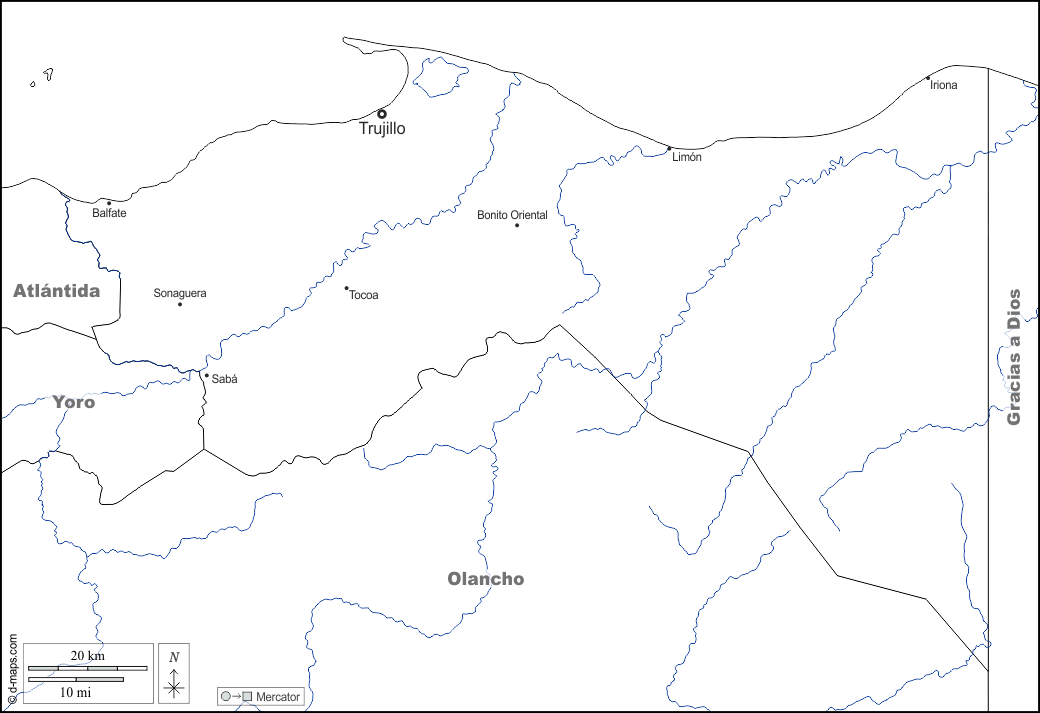 Colón mapa livre, mapa em branco livre, mapa livre do esboço, mapa ...