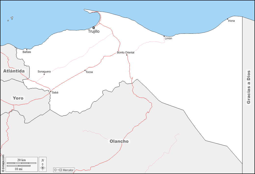 Colón mapa livre, mapa em branco livre, mapa livre do esboço, mapa ...