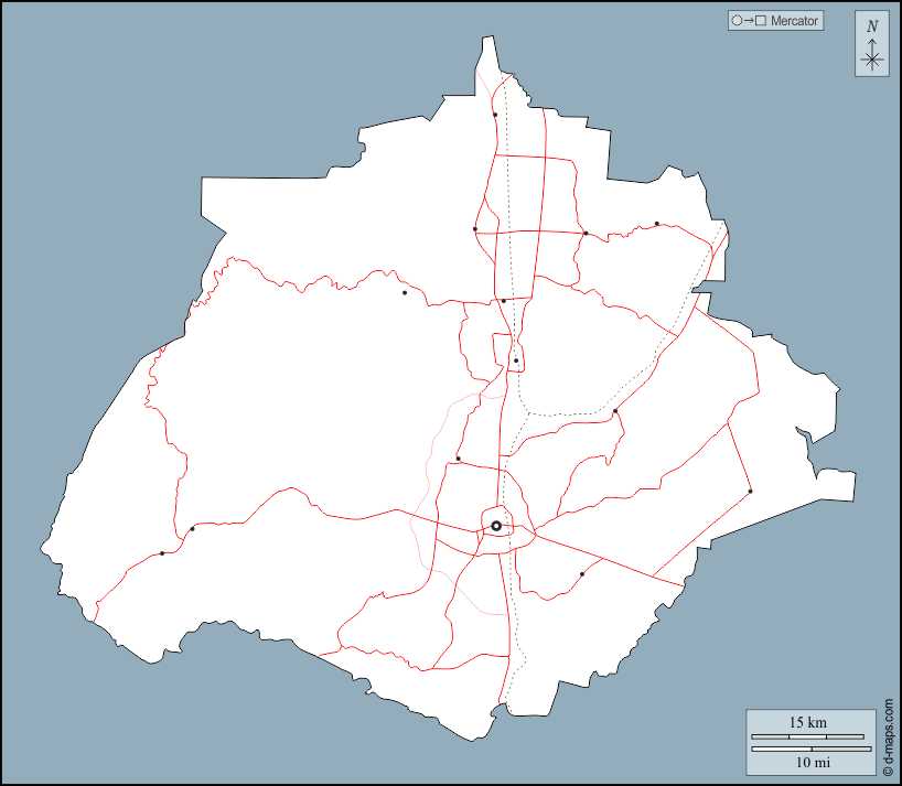 Aguascalientes, d-maps.com: mapa gratuito, mapa mudo gratuito, mapa en ...