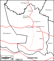 Misiones: Free maps, free blank maps, free outline maps, free base maps
