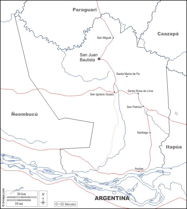 Misiones free map, free blank map, free outline map, free base map ...