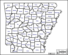 Arkansas: Free maps, free blank maps, free outline maps, free base maps