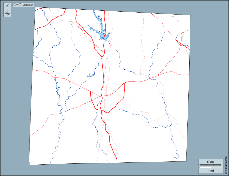 Condado de Randolph Mapa gratuito, mapa mudo gratuito, mapa en blanco ...