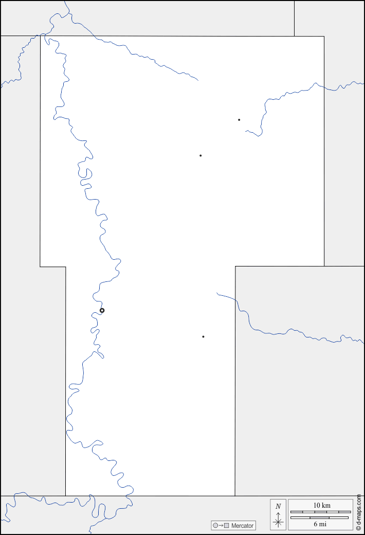 Billings County, d-maps.com: free map, free blank map, free outline map ...