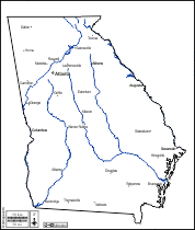 Georgia: Free maps, free blank maps, free outline maps, free base maps