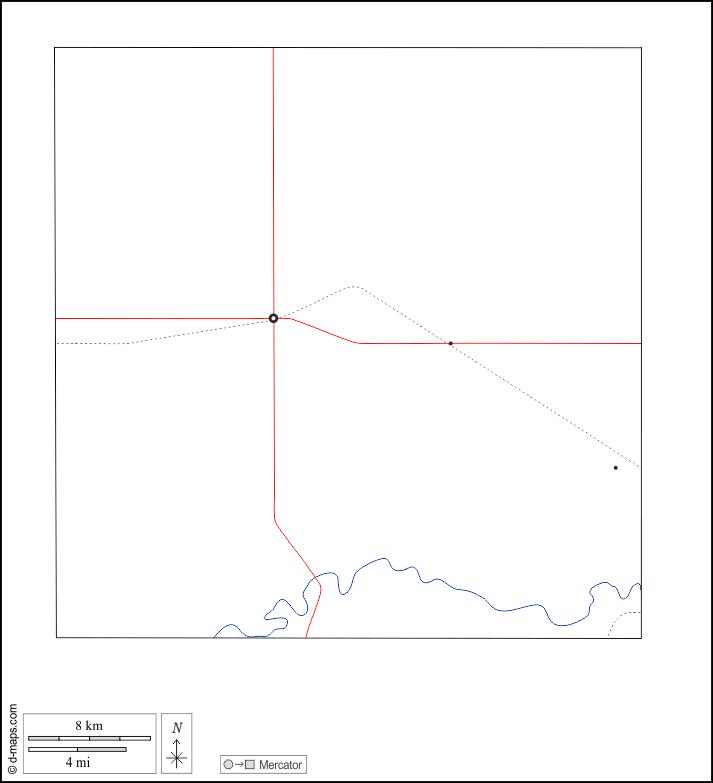 Grant County, d-maps.com: free map, free blank map, free outline map ...