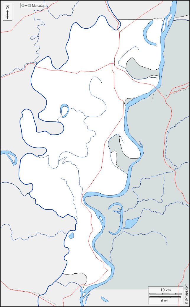 Concordia parish free map, free blank map, free outline map, free base ...