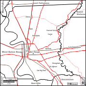 East Baton Rouge parish: Free maps, free blank maps, free outline maps ...