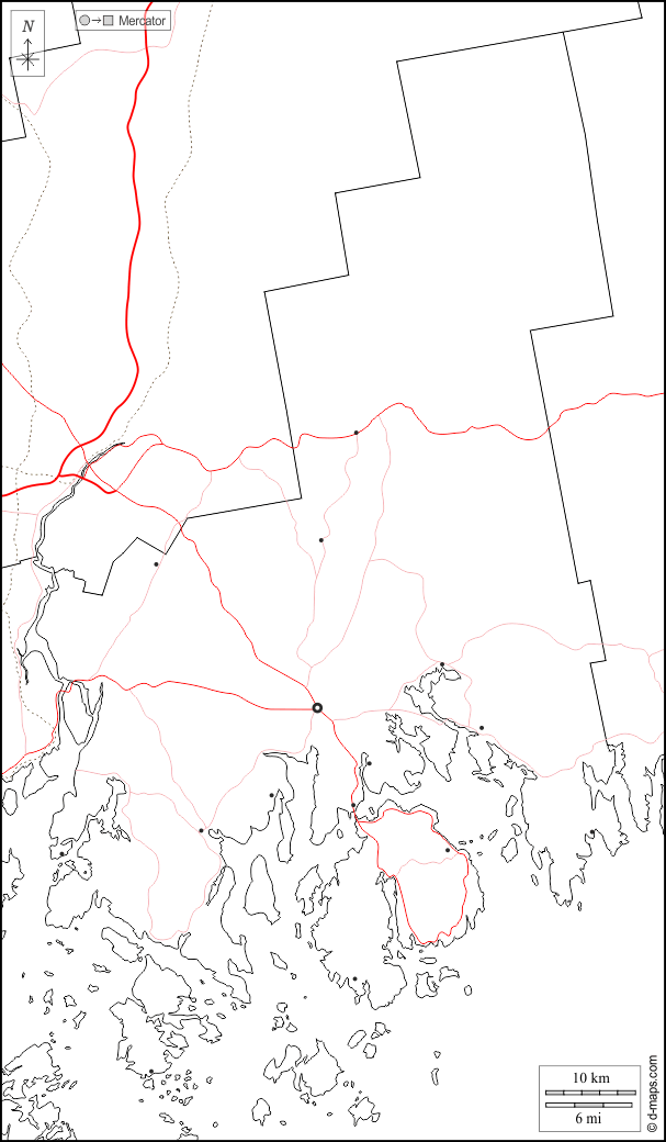Hancock County free map, free blank map, free outline map, free base ...