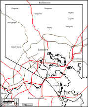 Baltimore City County: Free maps, free blank maps, free outline maps ...