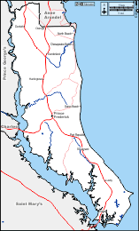 Calvert County: Free maps, free blank maps, free outline maps, free ...