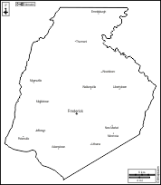 Frederick County: Free maps, free blank maps, free outline maps, free ...