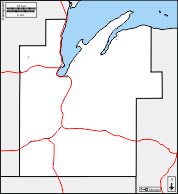 Baraga County: d-maps.com: free maps, free blank maps, free outline ...