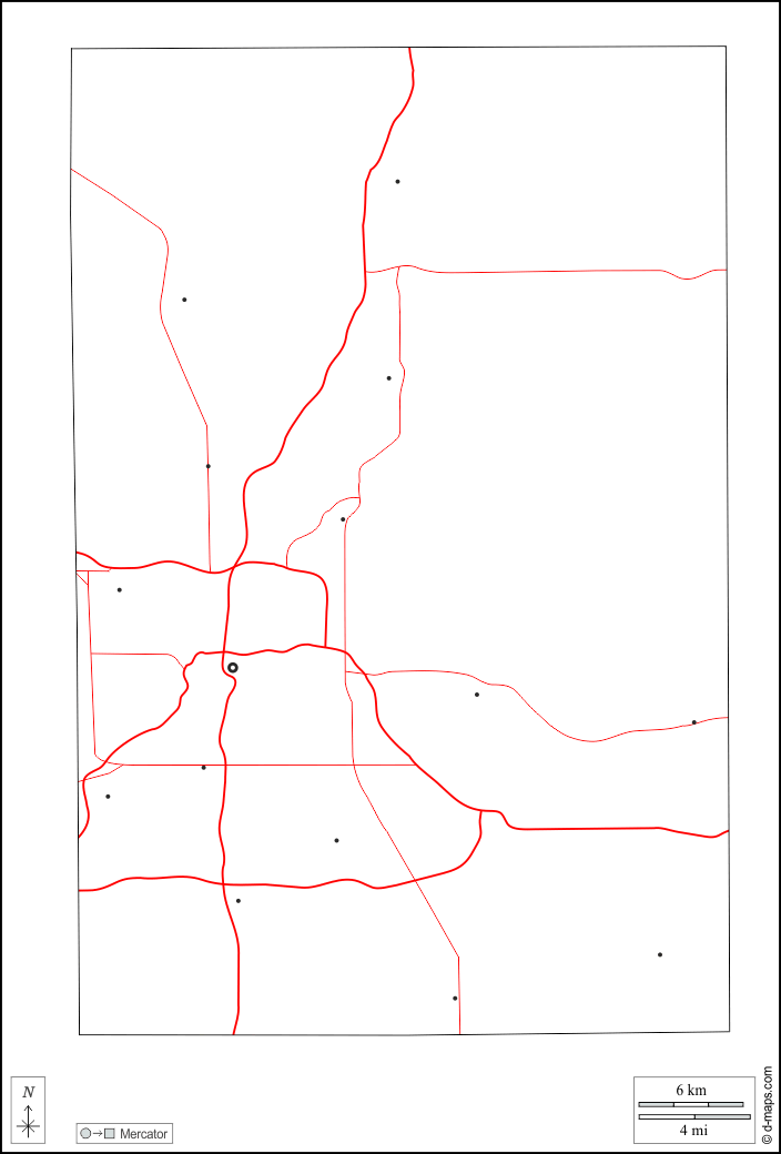 Kent County, d-maps.com: free map, free blank map, free outline map ...