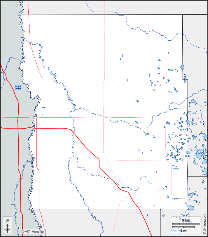 Clay County, d-maps.com: free map, free blank map, free outline map ...