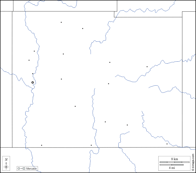 Mower County, d-maps.com: Kostenlose Karten, kostenlose stumme Karte ...