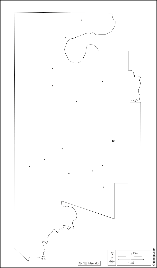 Leflore County, d-maps.com: free map, free blank map, free outline map ...