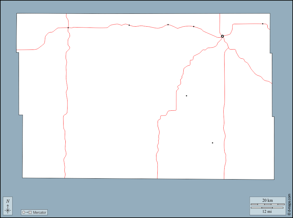Cherry County, d-maps.com: free map, free blank map, free outline map ...