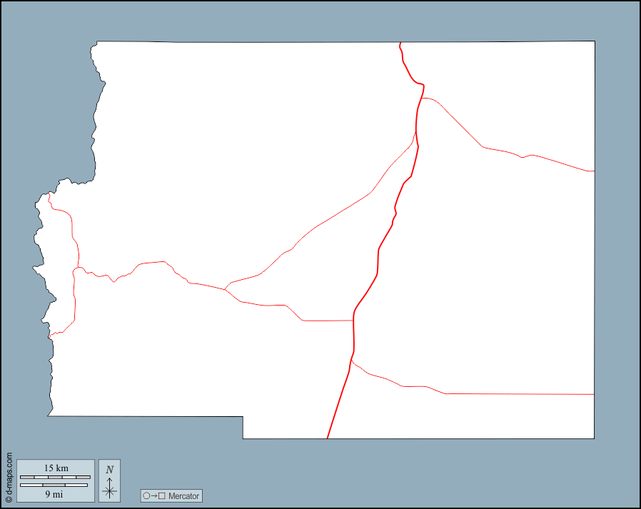 Colfax County free map, free blank map, free outline map, free base map ...