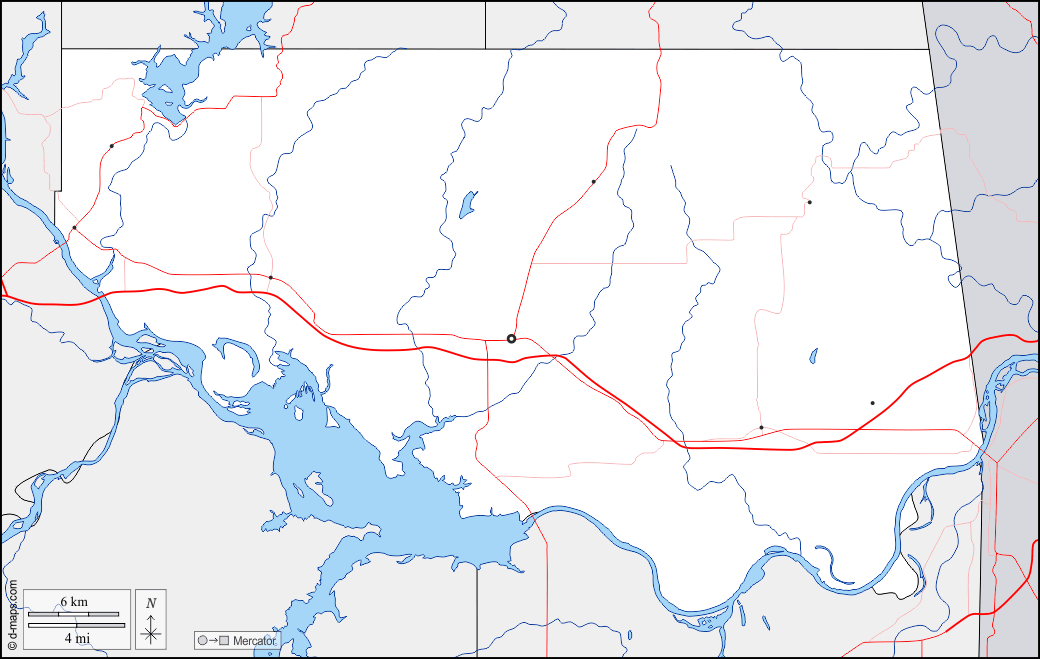Sequoyah County free map, free blank map, free outline map, free base ...