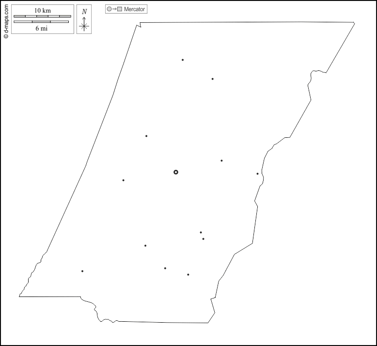 Cambria County, d-maps.com: free map, free blank map, free outline map ...