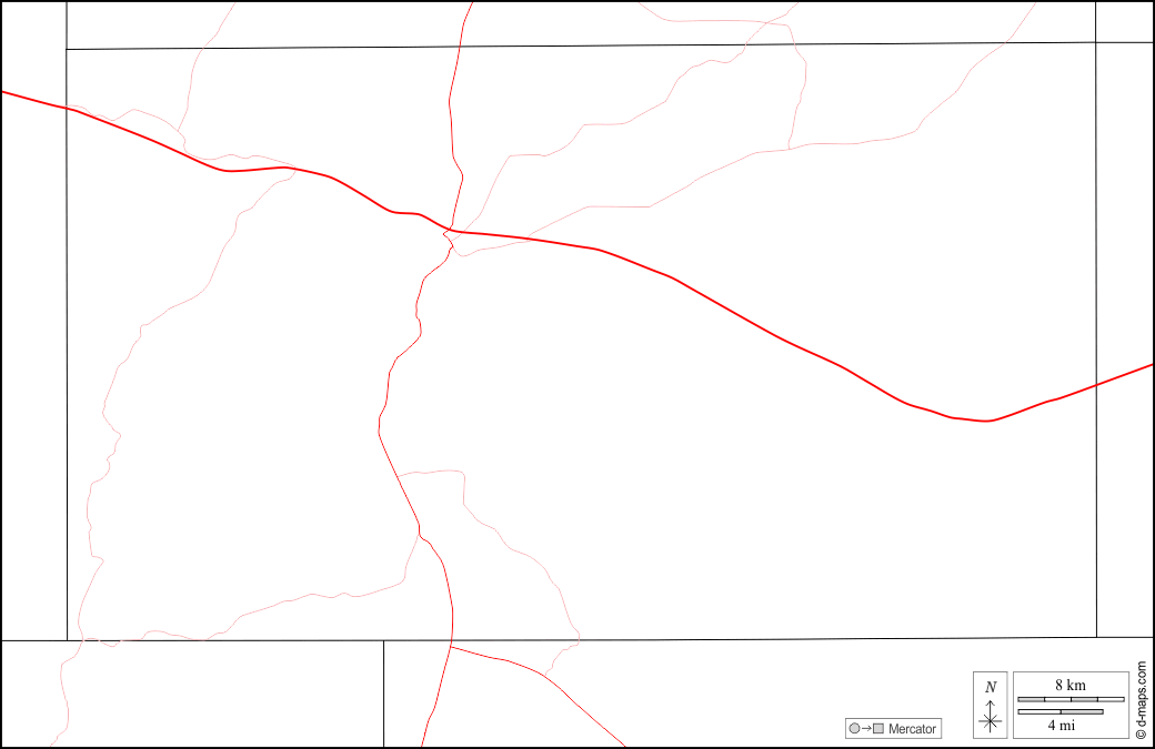 Condado de Sutton Mapa gratuito, mapa mudo gratuito, mapa en blanco ...