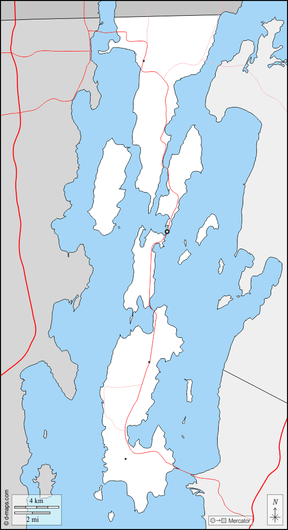 Grand Isle County, d-maps.com: Kostenlose Karten, kostenlose stumme ...